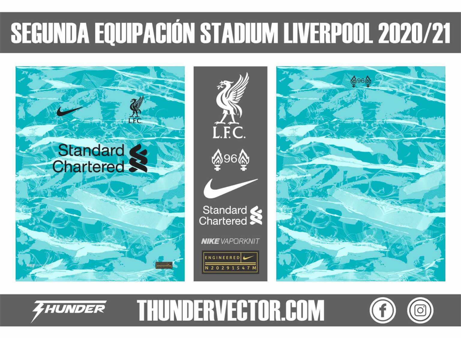 Segunda Equipación Stadium Liverpool 2020-21
