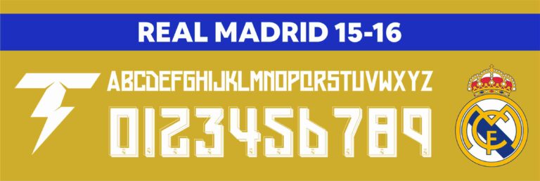 Font Real madrid 15-16