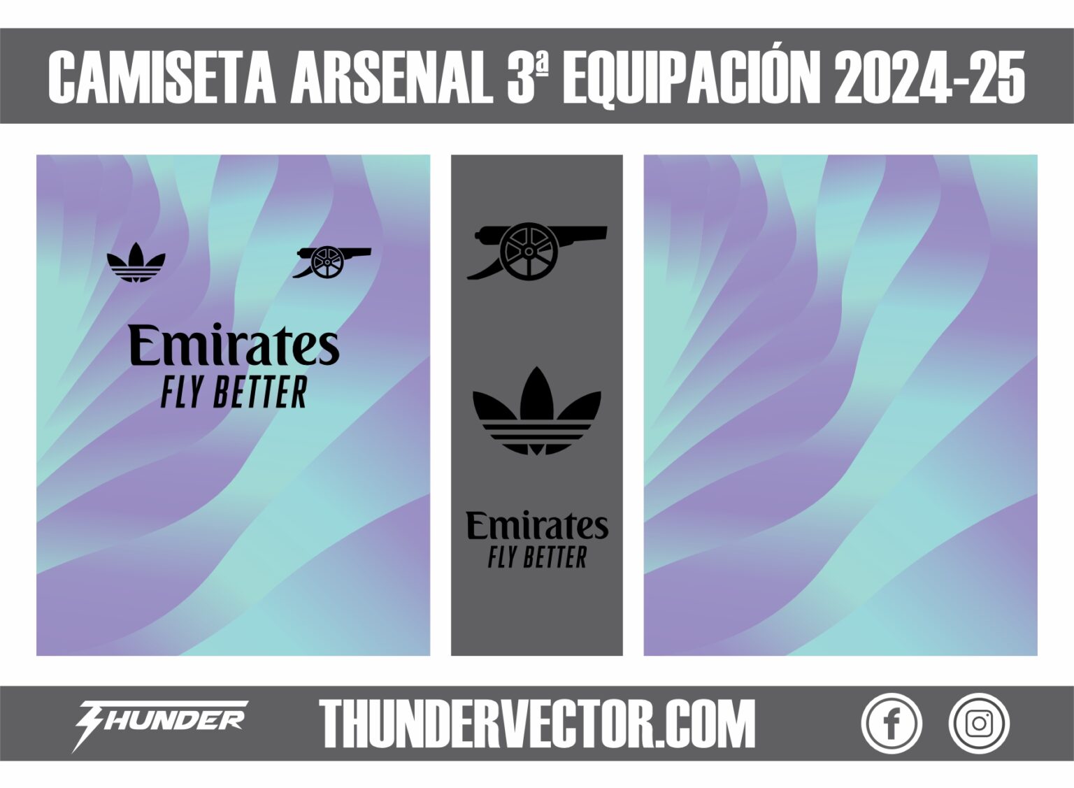 Camiseta Arsenal 3ª Equipación 2024-25